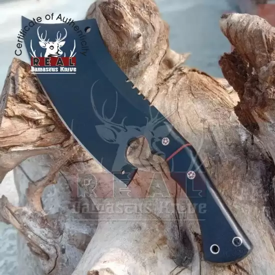 Handmade Chef Cleaver | Powder Coated D2 Steel Chopper | Micarta Handle ...