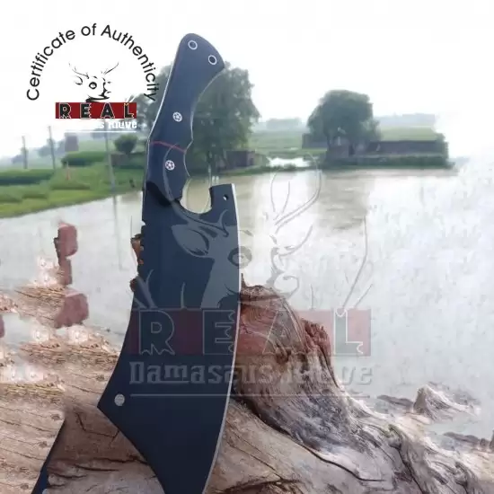 Handmade Chef Cleaver | Powder Coated D2 Steel Chopper | Micarta Handle ...