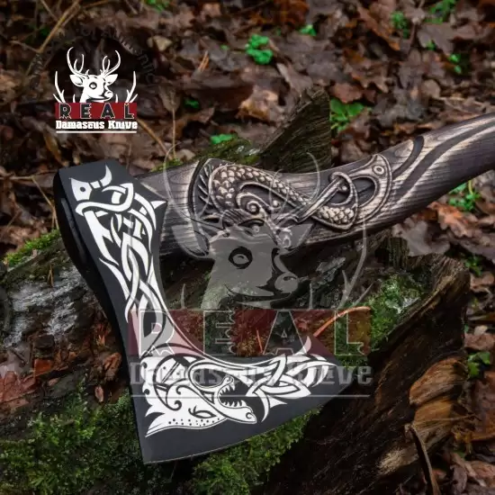HUGI Axe HAND-FORGED VIKING HATCHET Axe Camping Axe For Sale - RDK-08 ...
